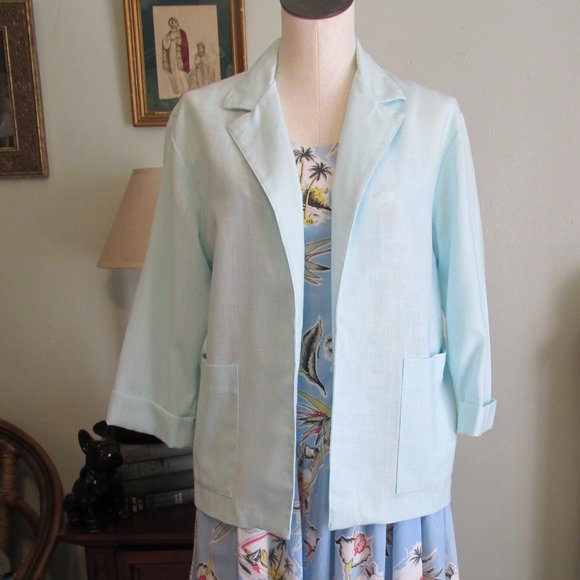 Cristin Stevens | Jackets & Coats | Vintage Sea Foam Green Summer ...